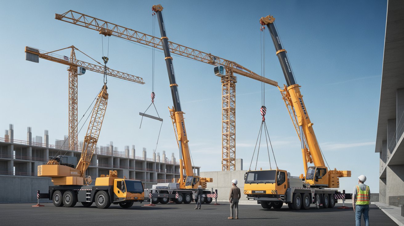 Solusi Tepat Sewa Crane: Jenis Mobile Crane, Tower Crane, Jenis Crawler ...